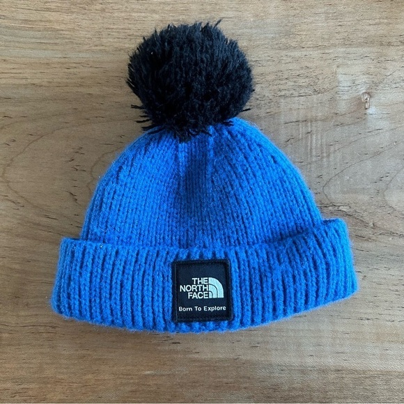 The North Face | Accessories | The North Face Blue Toboggan Hat With ...